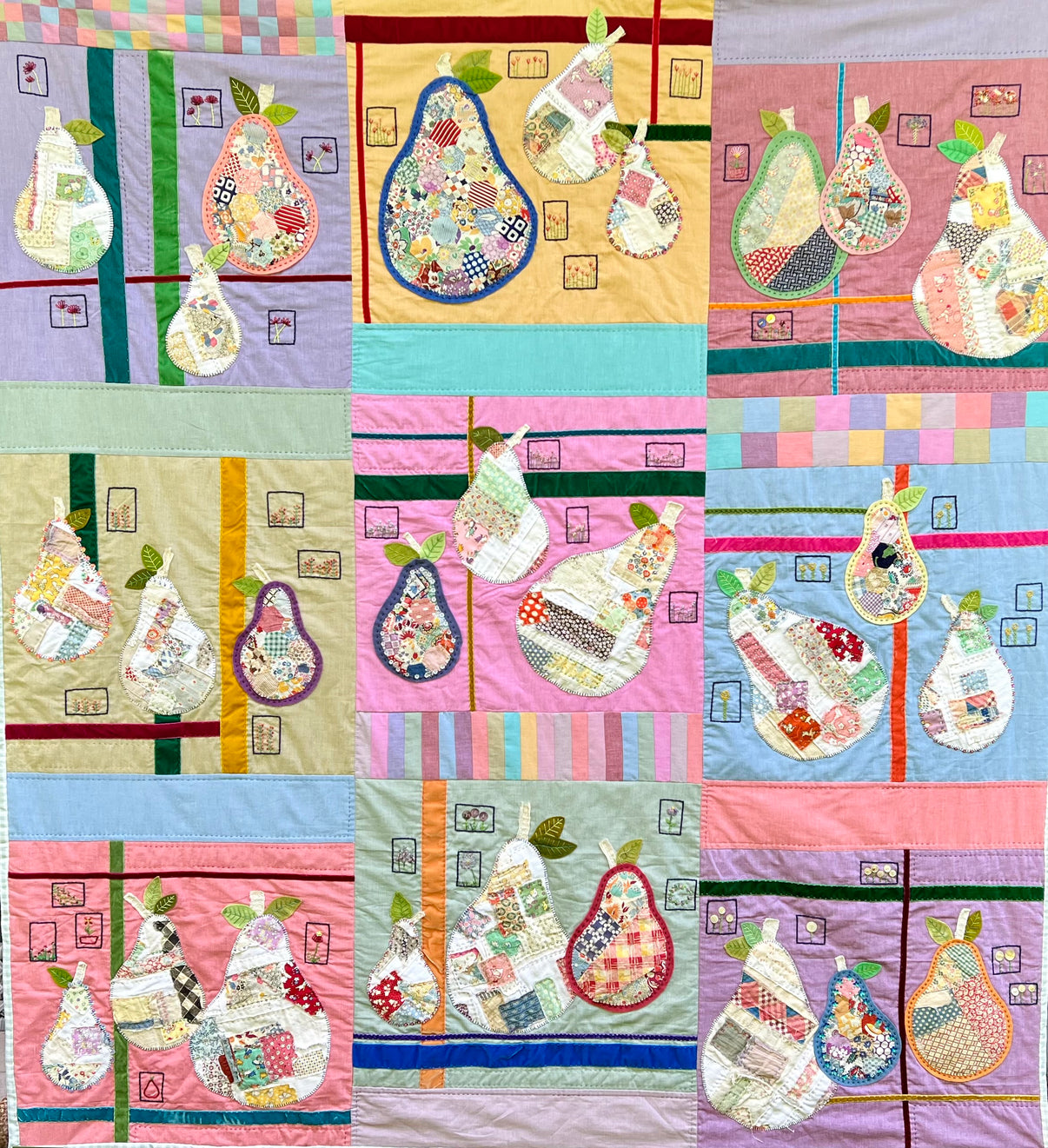 Postage Stamp Pears Quilt Pattern – Forage