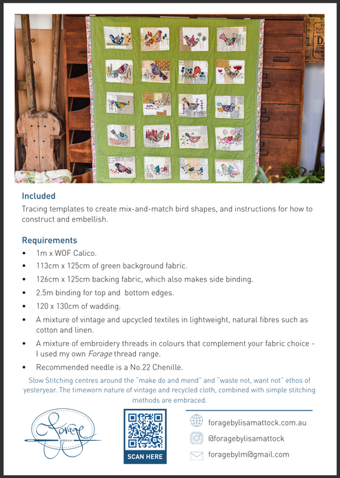 Alfred Quilt Pattern – Forage